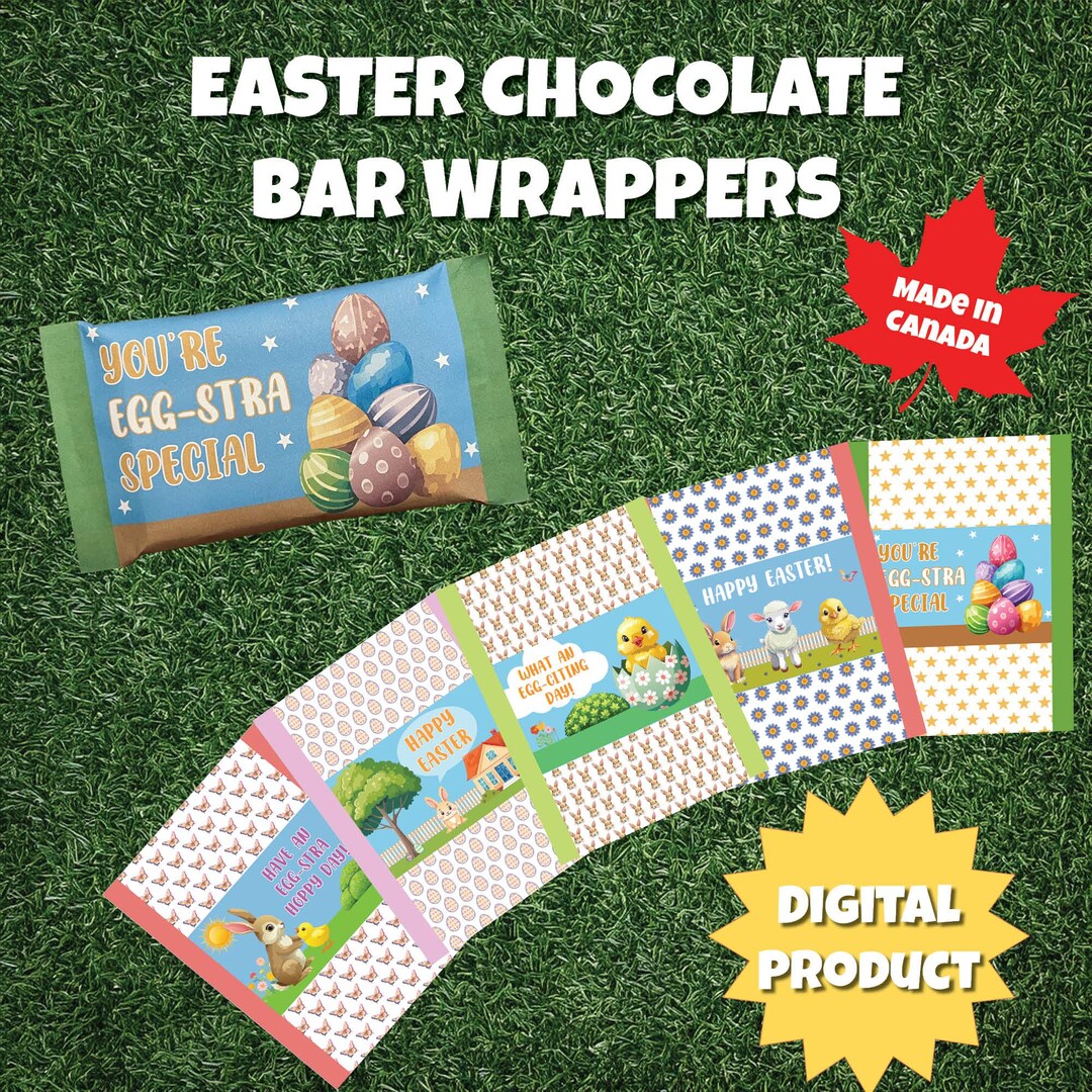 Easter Kitkat Wrapper Printable - Etsy