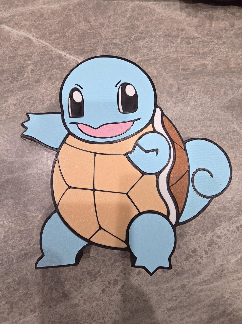 3D Printed Squirtle Wall Decor - Etsy