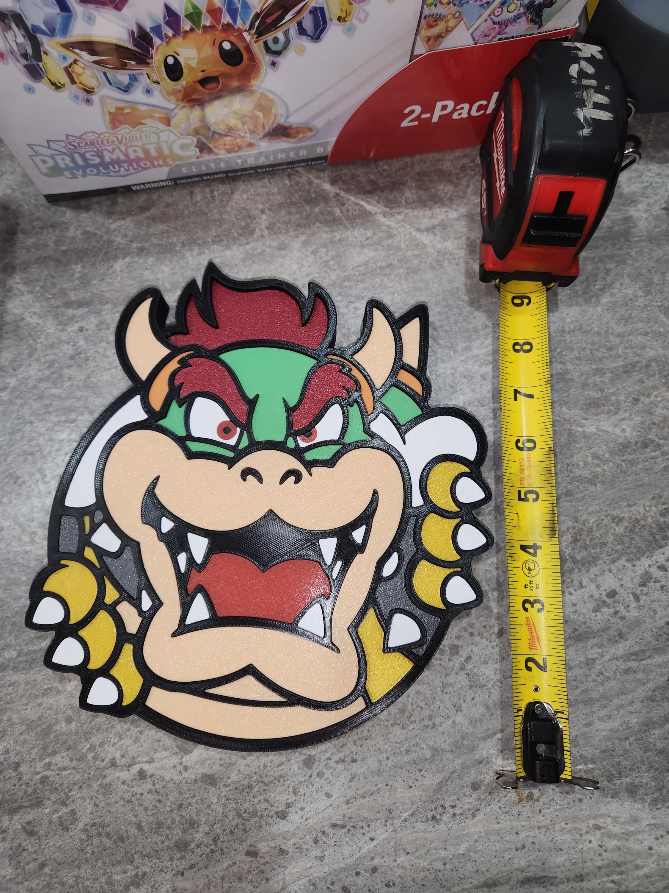 3D Printed Bowser Wall Decor Super Mario World Wall Hook Decor for ...