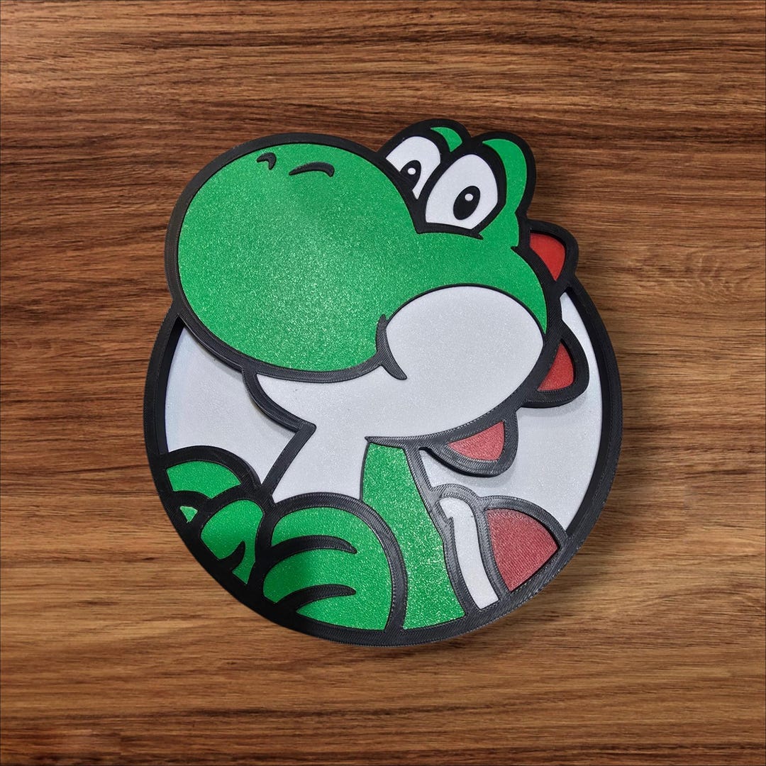 Yoshi 3D Printed Wall Decor - Etsy