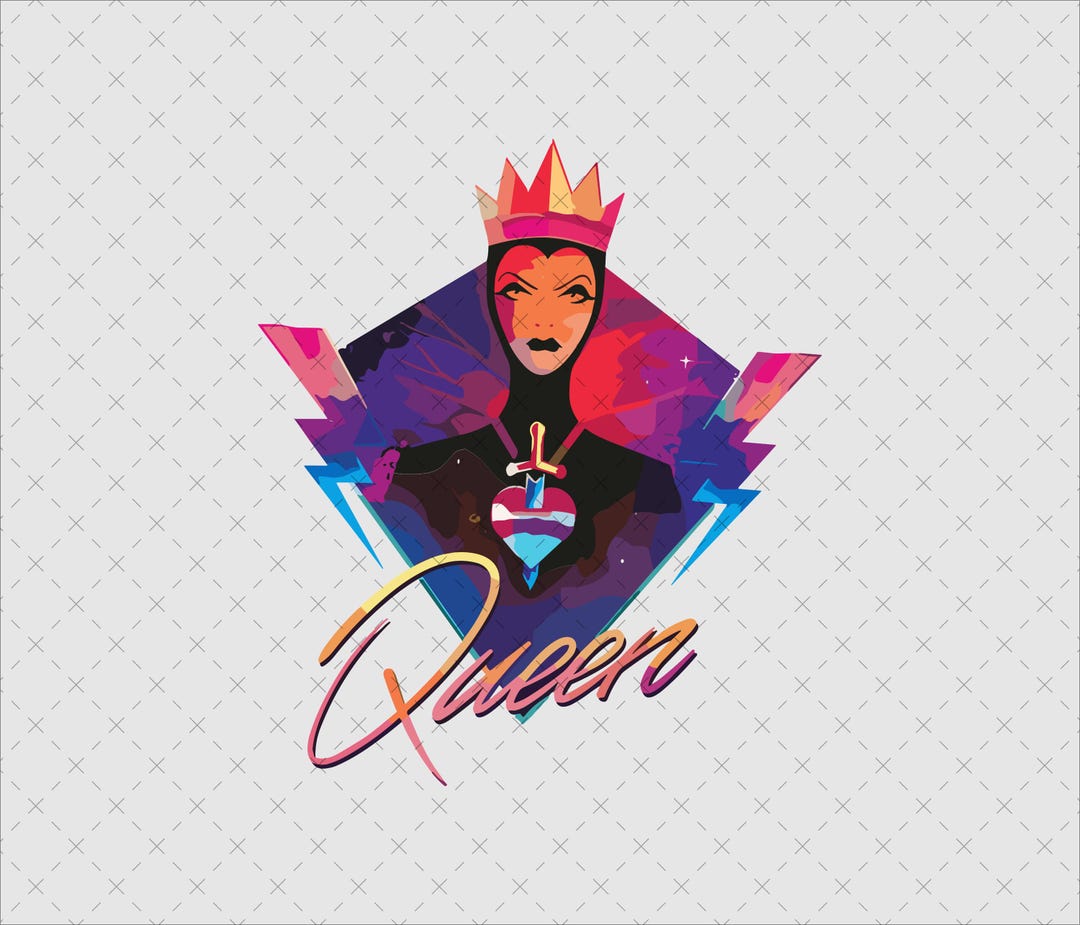 Evil Queen PNG SVG, Evil Queen Svg, Villain Png, Snow White Png, Ursula ...