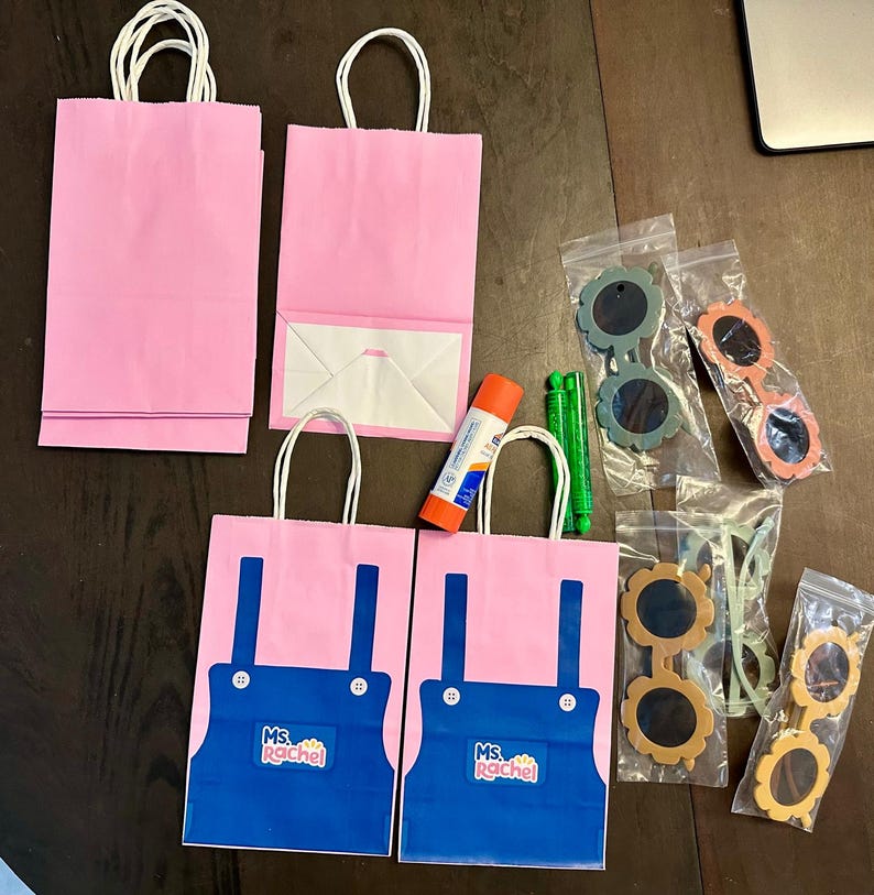 Ms. Rachel Birthday Party Favor Bag Labels | DIY Printable Digital ...