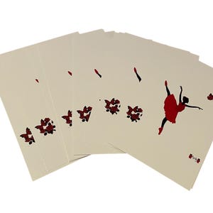 Ballet Rose Art Prints - 4x6 Postcards - Etsy