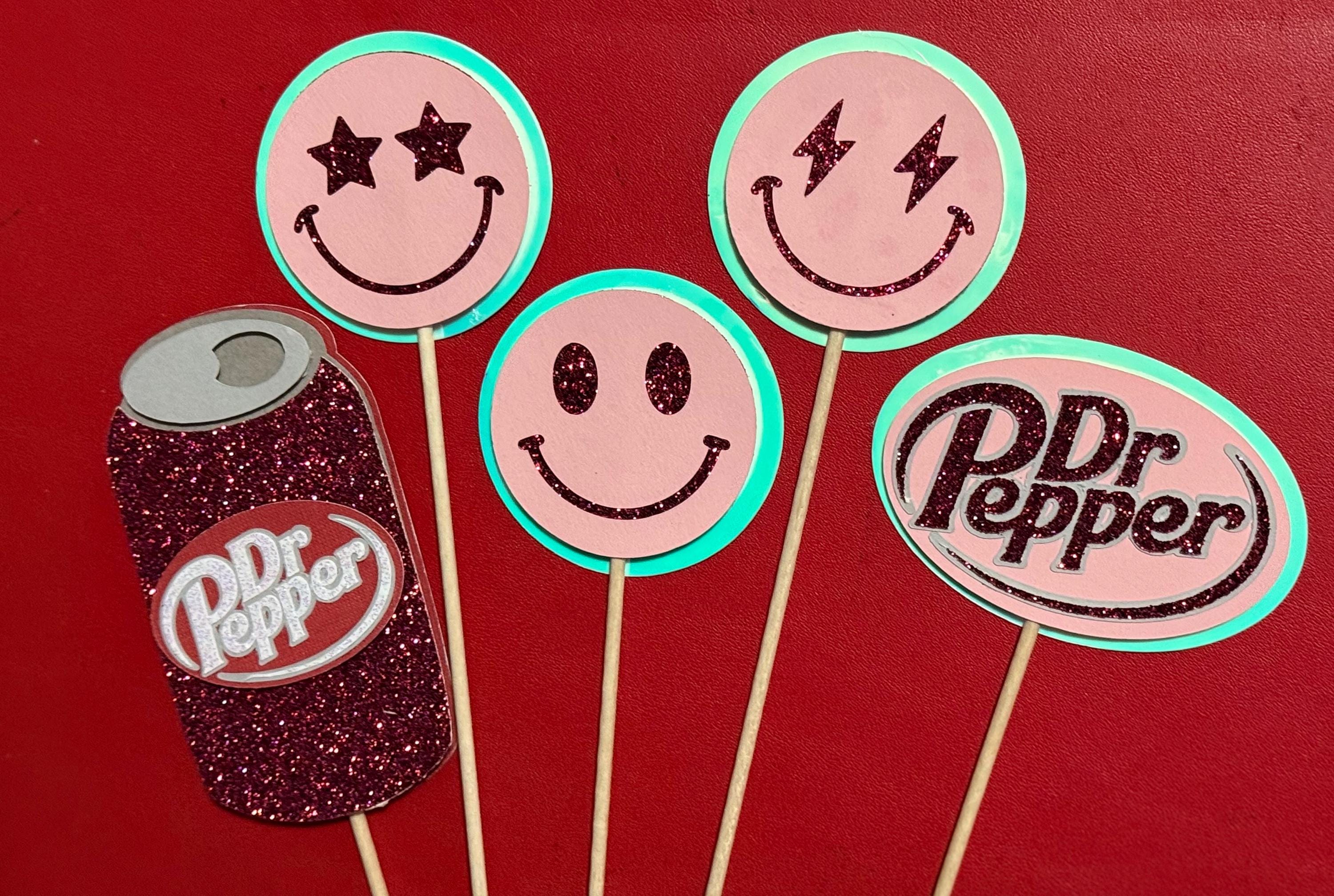 Chic & Retro Dr. Pepper Cupcake Toppers - Etsy