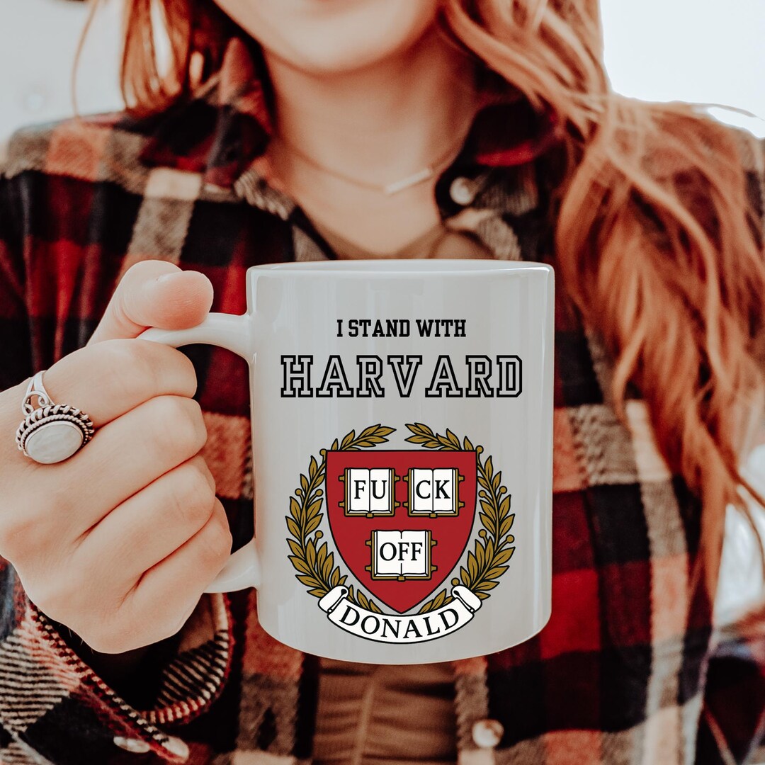 Stand With Harvard Mug, Veritas Mug, Hands off Harvard Mug, Harvard ...