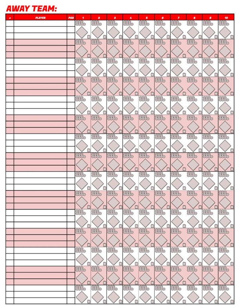 Simple Score Card - Etsy