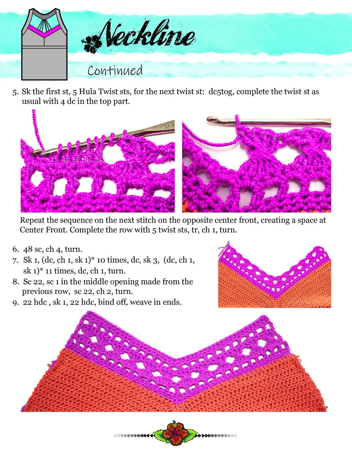 Secret Island Tankini Top Crochet Pattern - Etsy