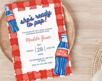 Baby Shower Invitation Template - Ready to POP - Etsy