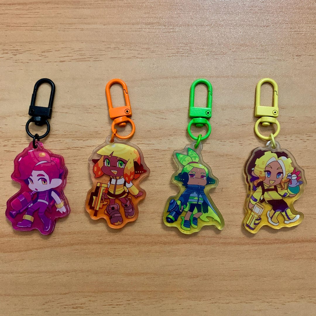 SPLATOON - Agents Mini Keychains - Etsy