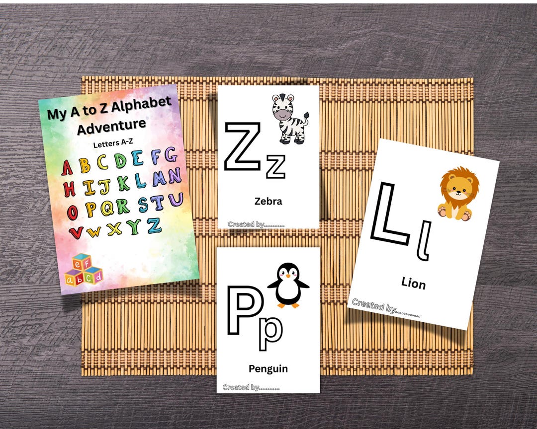 A-Z Alphabet Flashcards Printable | Educational Letter Posters for Kids ...