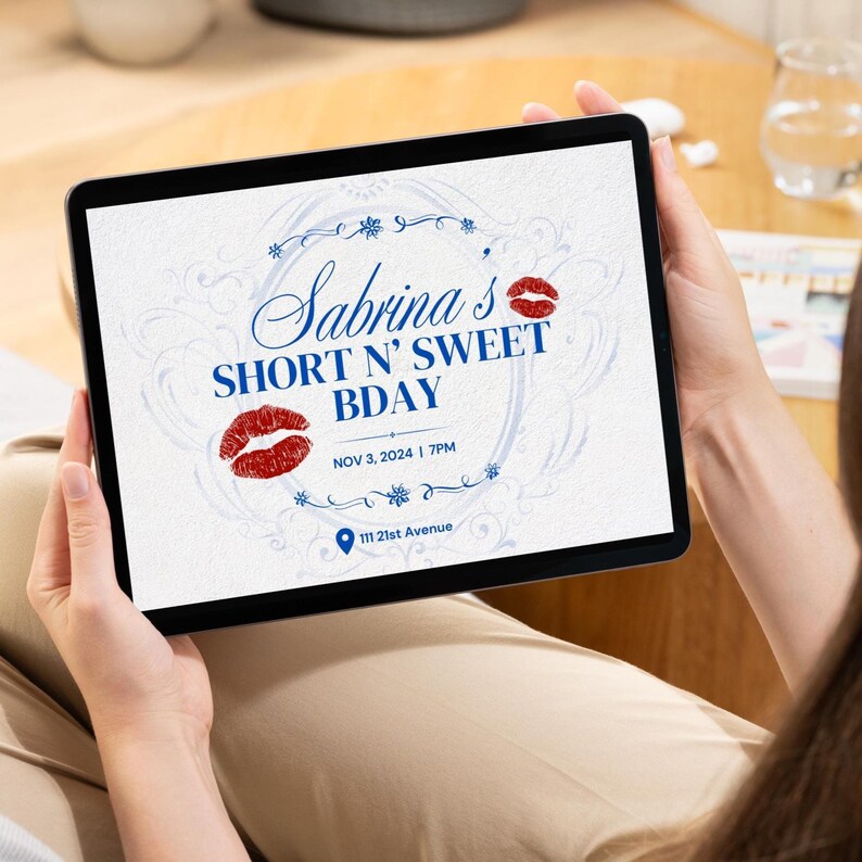 Short N' Sweet Invitation Cards, Sabrina Carpenter Invite Inspired ...