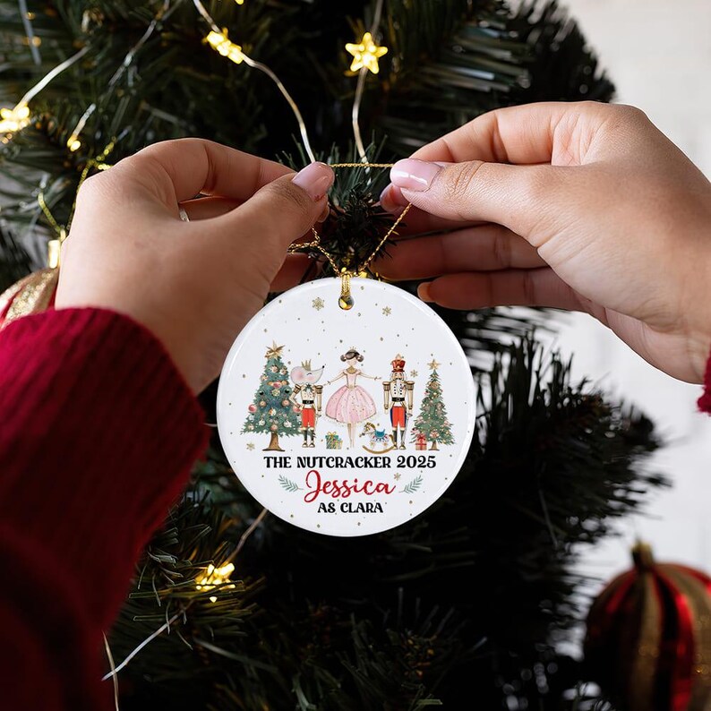 Personalized Nutcracker Cast PNG, Custom Ballerina Ornament Design ...