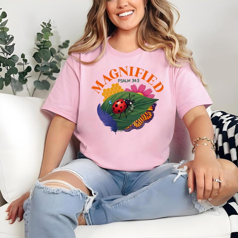 Magnified VBS 2025 PNG, Vacation Bible School Shirt, Psalm 34:3 ...