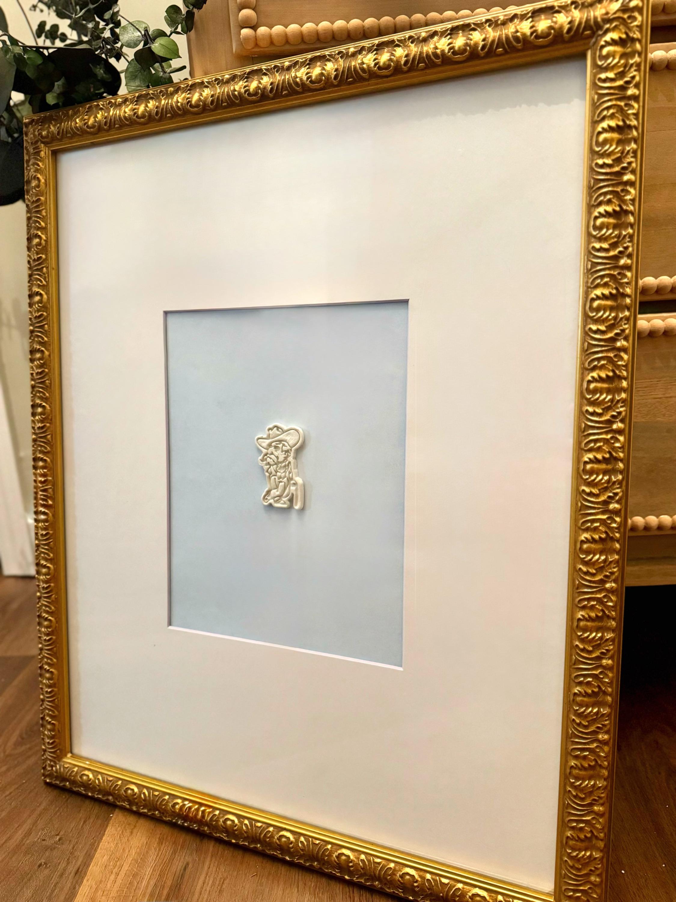 18x22 Blue Rebel Intaglio Frame - Etsy