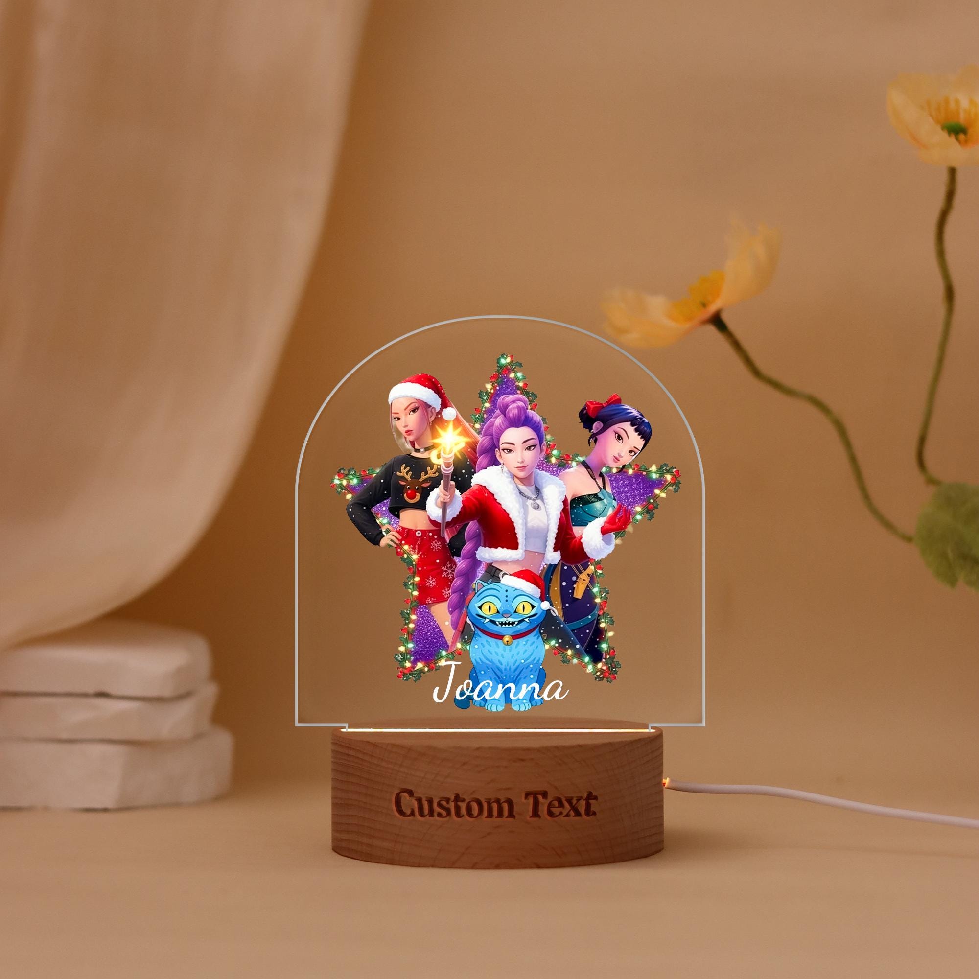 Kpop Demon Hunterx Night Light, Demon Hunter Decorative Night Light ...