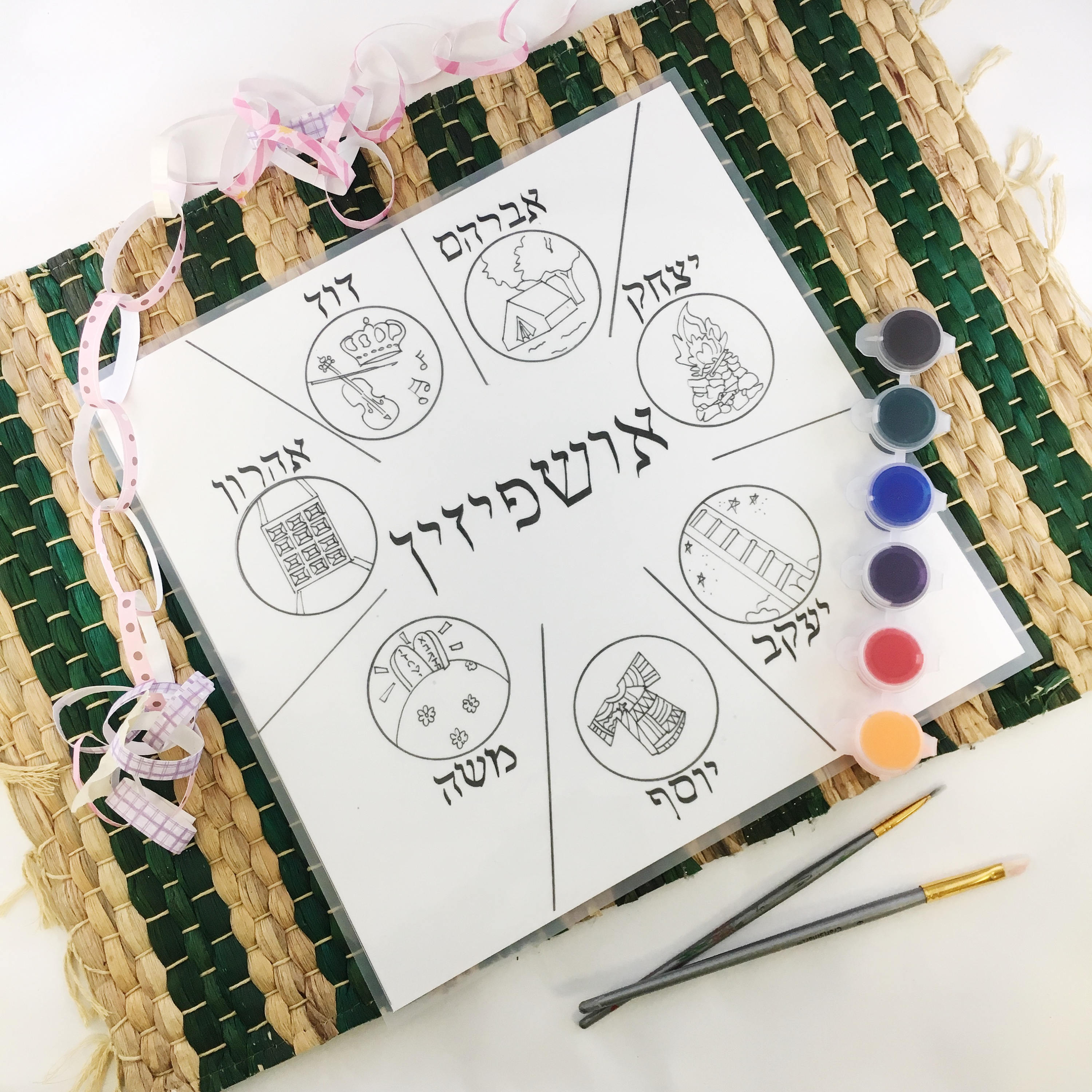 INSTANT DOWNLOAD - SUKKOT Ushpezin | Poster Art for the Sukkah ...
