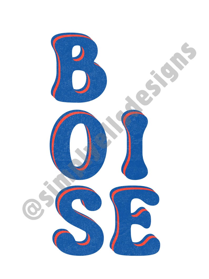 Boise State University Digital Prints | BSU College Decor | College ...