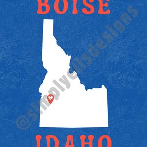 Boise State University Digital Prints | BSU College Decor | College ...