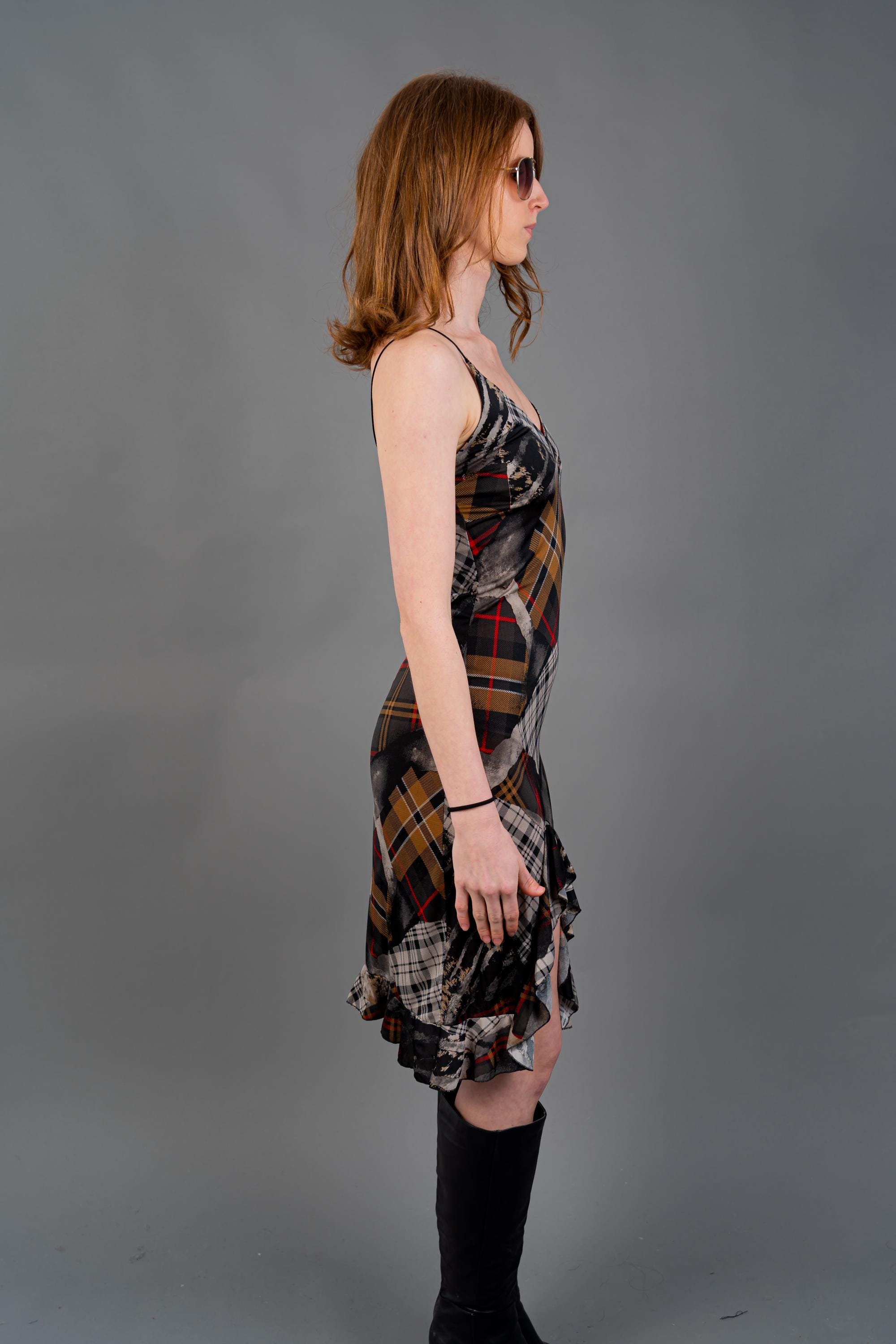 90s Vintage Midi Dress | Slip Dress | Coquette Style | Black and Red ...