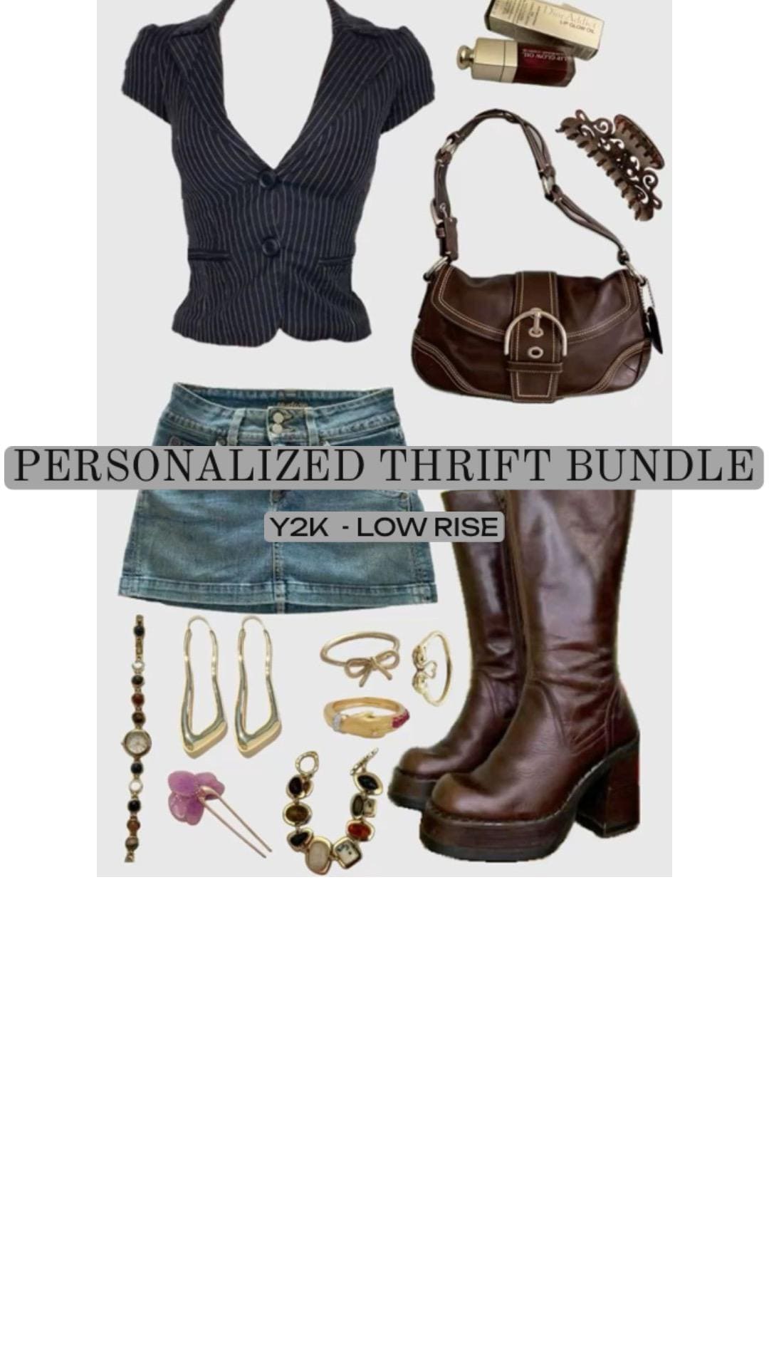 Y2K Thrifted Outfit Box: Personalized Vintage Style Bundle - Etsy