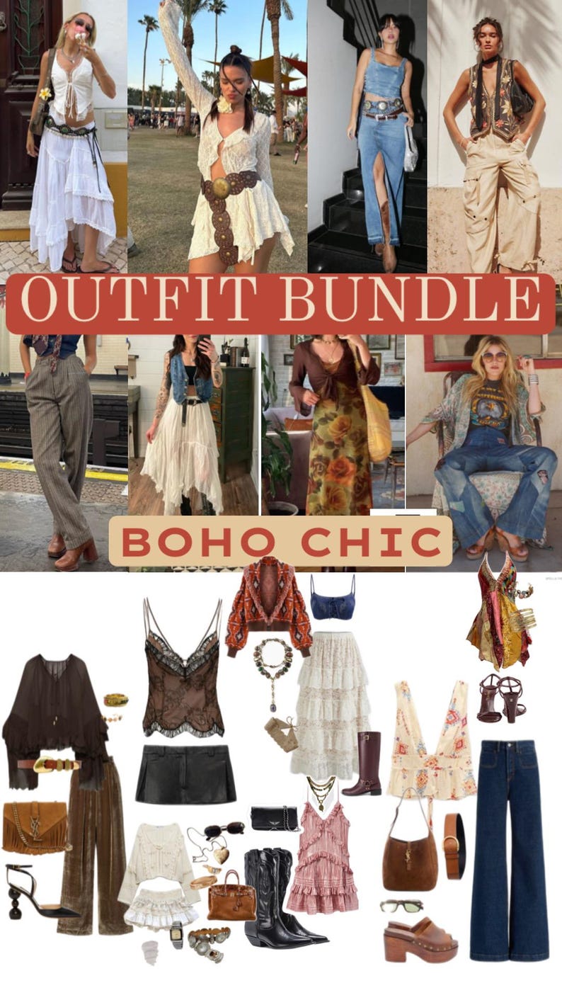 Boho Chic Clothing Mystery Box: Festival Outfit Bundle - Etsy