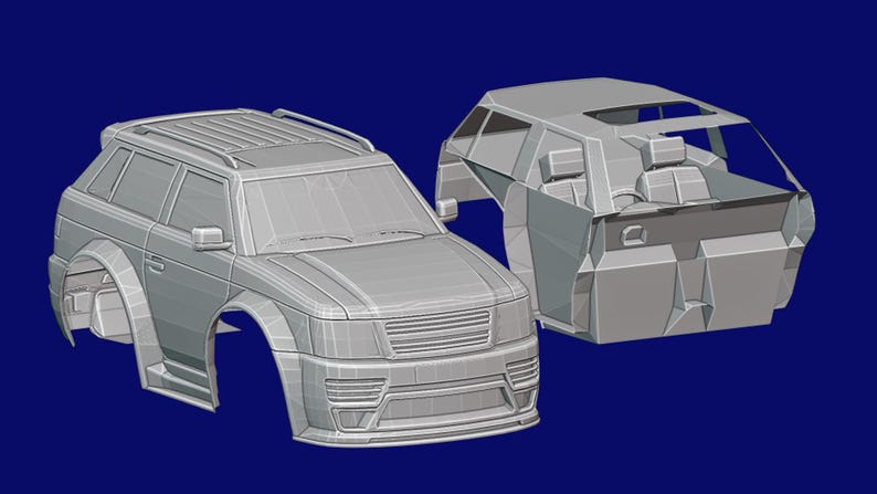 Mercedes Benz Car 3D Model for Print - STL File - 3D Printing Car - 3D ...