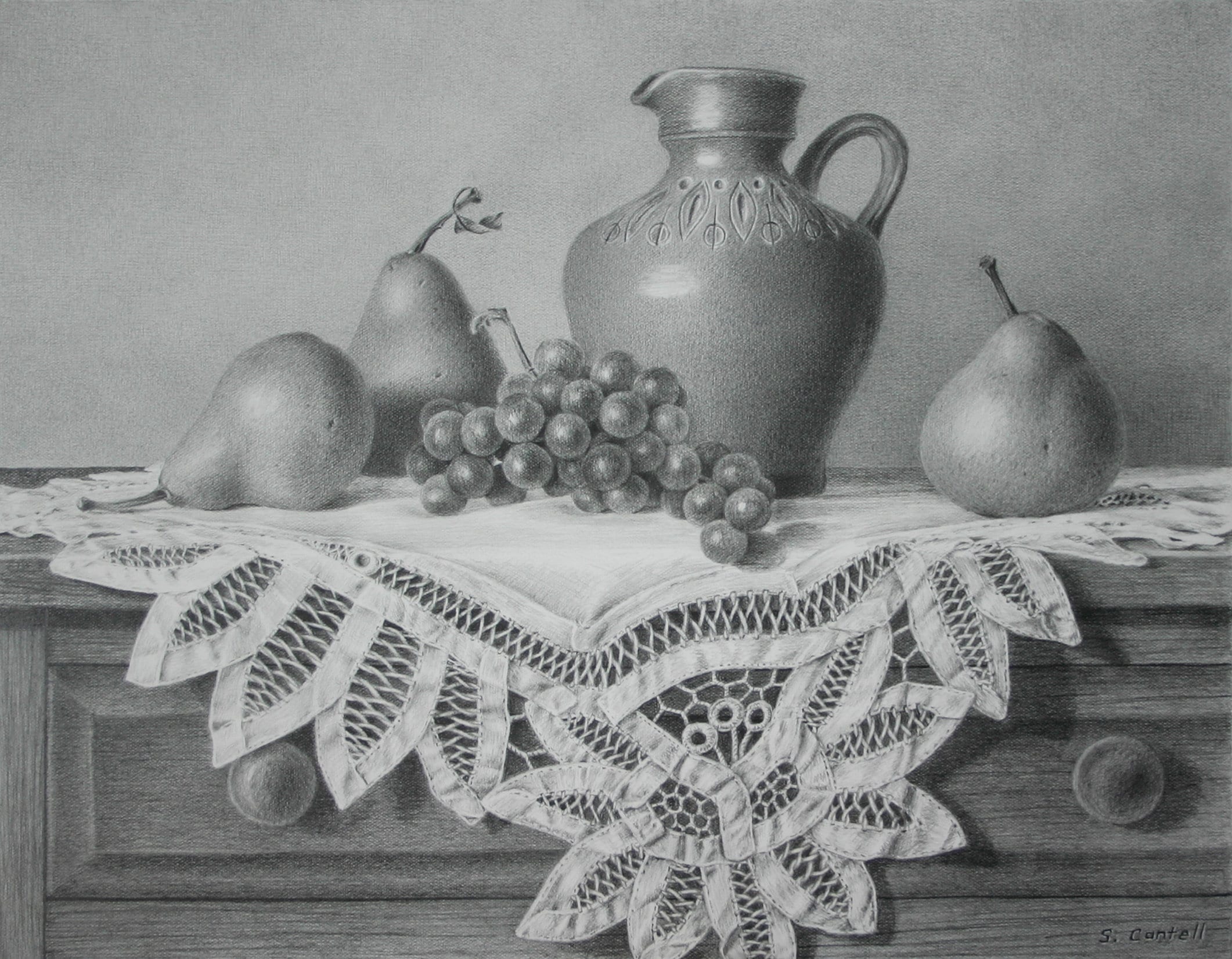 Graphite Still Life Drawings