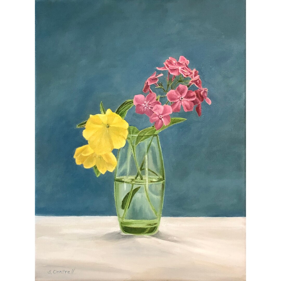 Ramo de verano, Bodegón floral, Pintura al óleo original - Etsy España