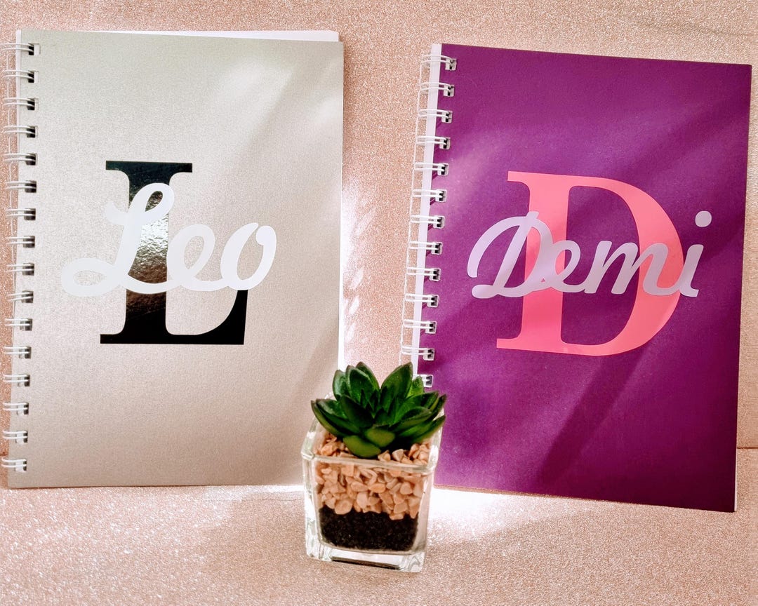 Personalized A5 Pearl Cover Notebook: Custom Name Journal - Etsy