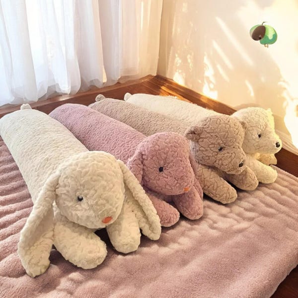 Long Bunny Plush Pillow - Etsy
