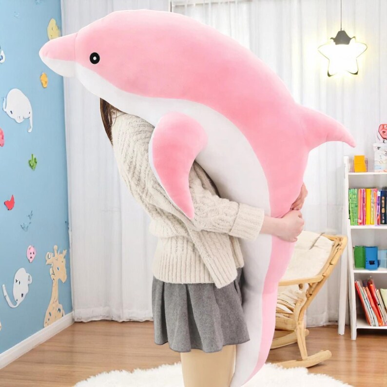 Soft Dolphin Plush: Cuddly Stuffed Animal Pillow - Etsy
