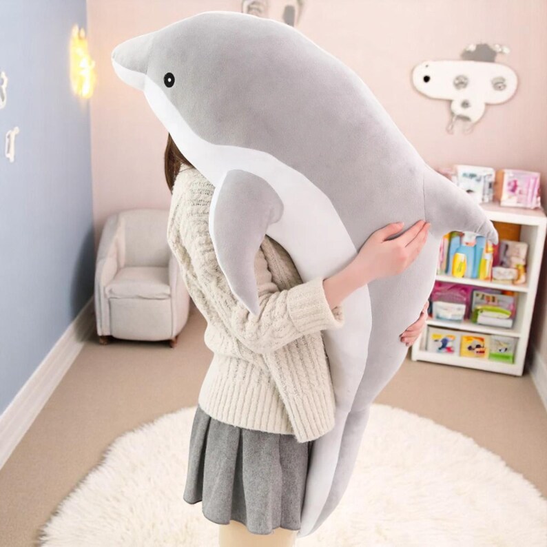 Soft Dolphin Plush: Cuddly Stuffed Animal Pillow - Etsy