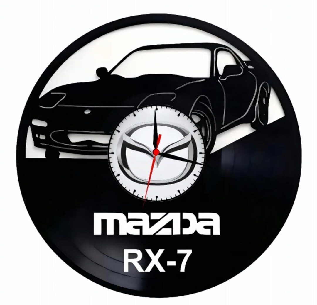 Vinyl Record Wall Clock - Mazda RX-7 Edition - Etsy