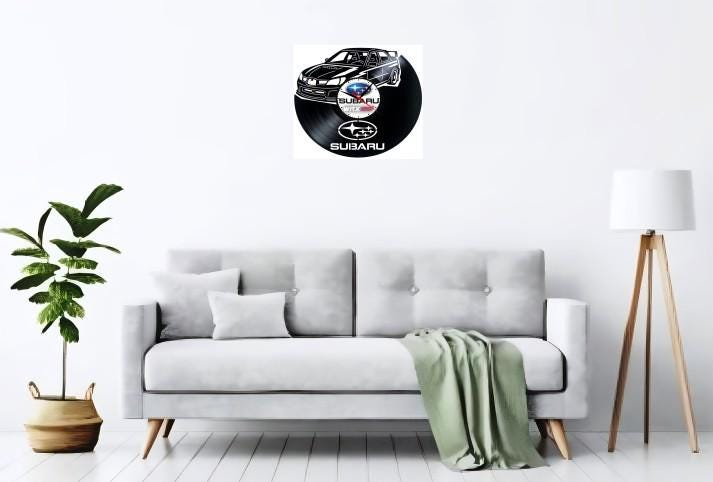 Subaru WRX STI Handmade Vinyl Record Wall Clock - Automotive Passion in ...