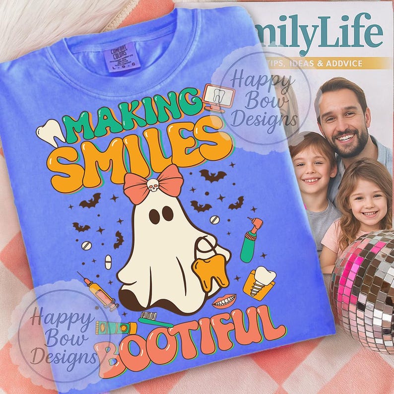 Making Smiles Bootiful Svg Png, Halloween Dentist Shirt Design, Cute ...