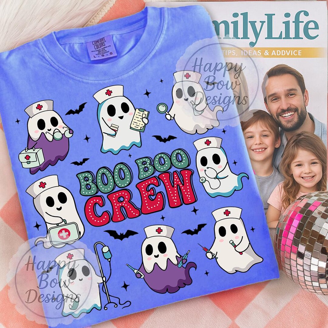 Boo Boo Crew Nurse Svg Png, Halloween Nurse Shirt Design, Funny Spooky ...