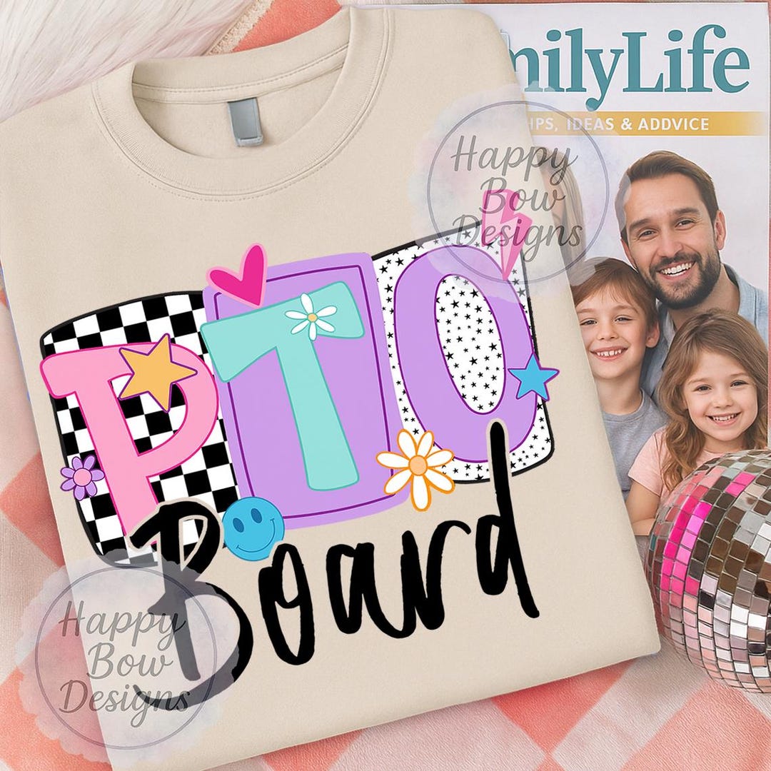 PTO Board PNG School PNG Cute School Staff Sublimation Design Digital ...