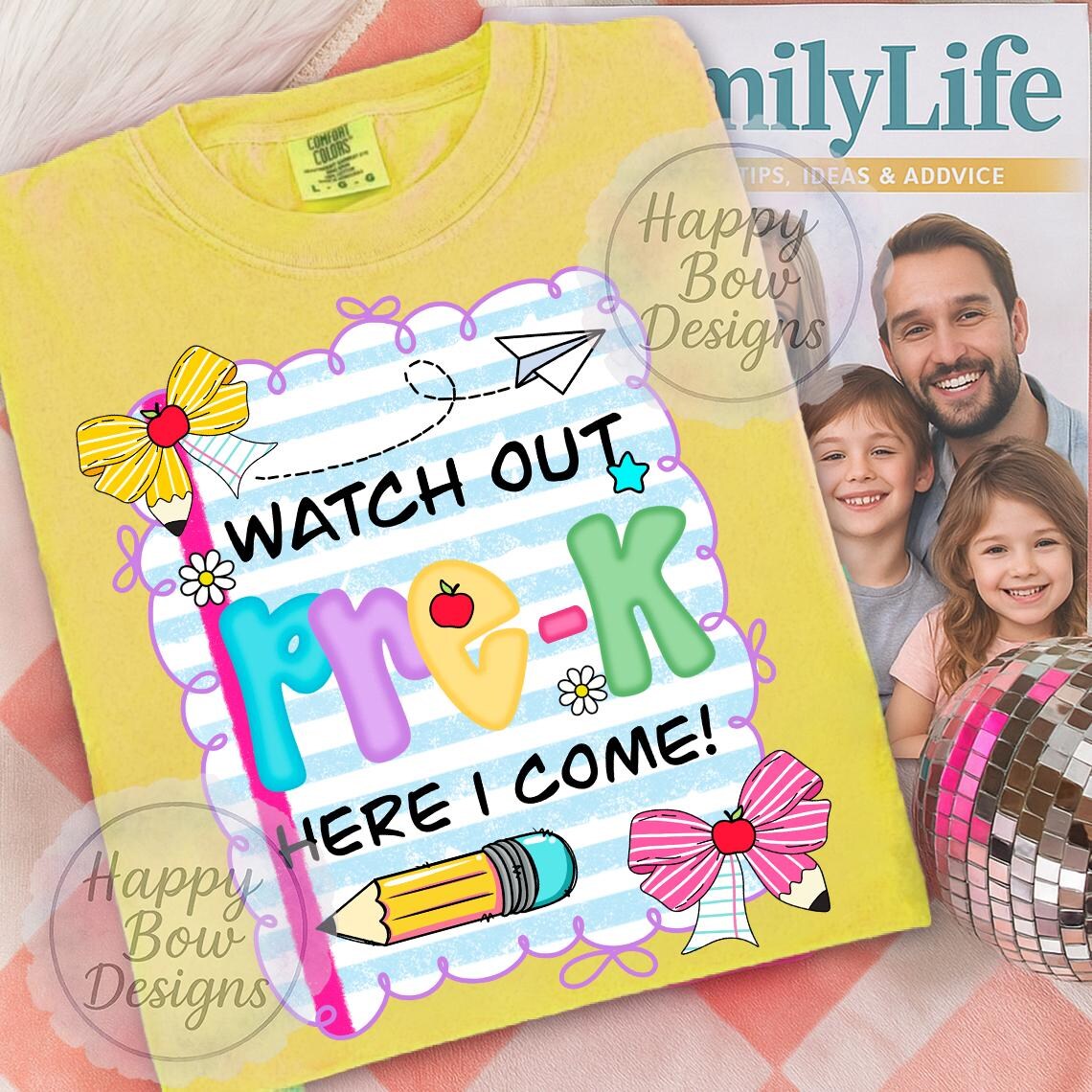 Watch Out Pre-k Here I Come PNG, Back to School Sublimation Design ...