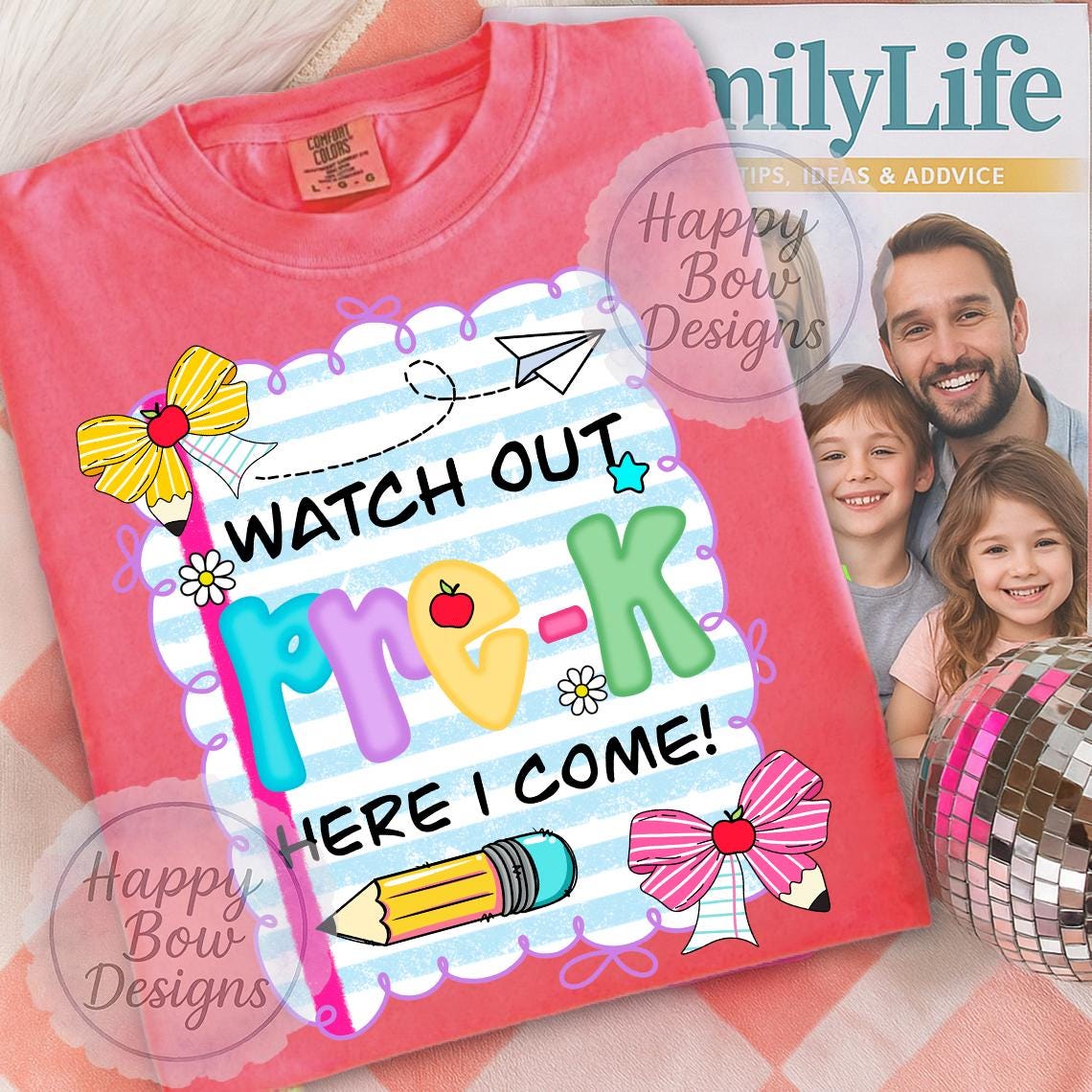 Watch Out Pre-k Here I Come PNG, Back to School Sublimation Design ...