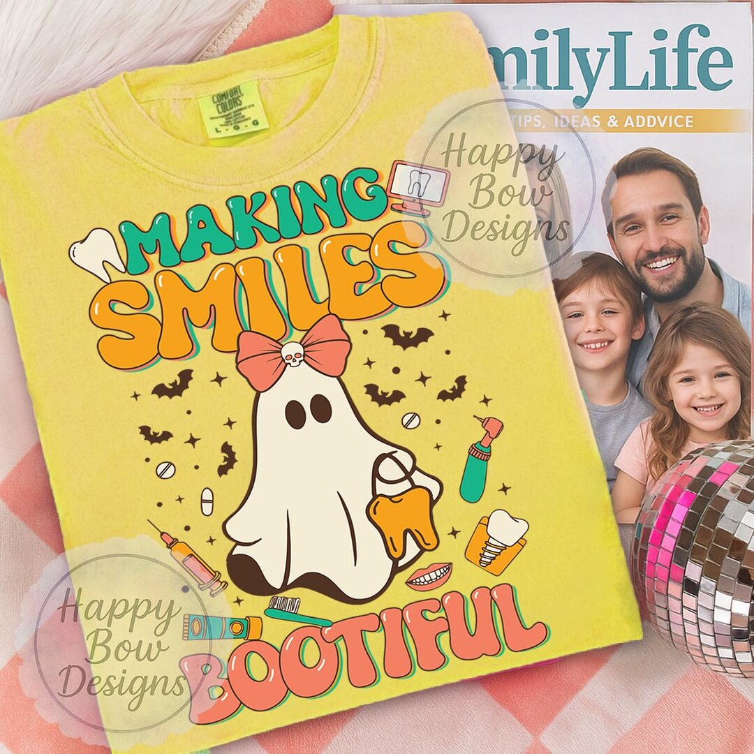 Making Smiles Bootiful Svg Png, Halloween Dentist Shirt Design, Cute ...