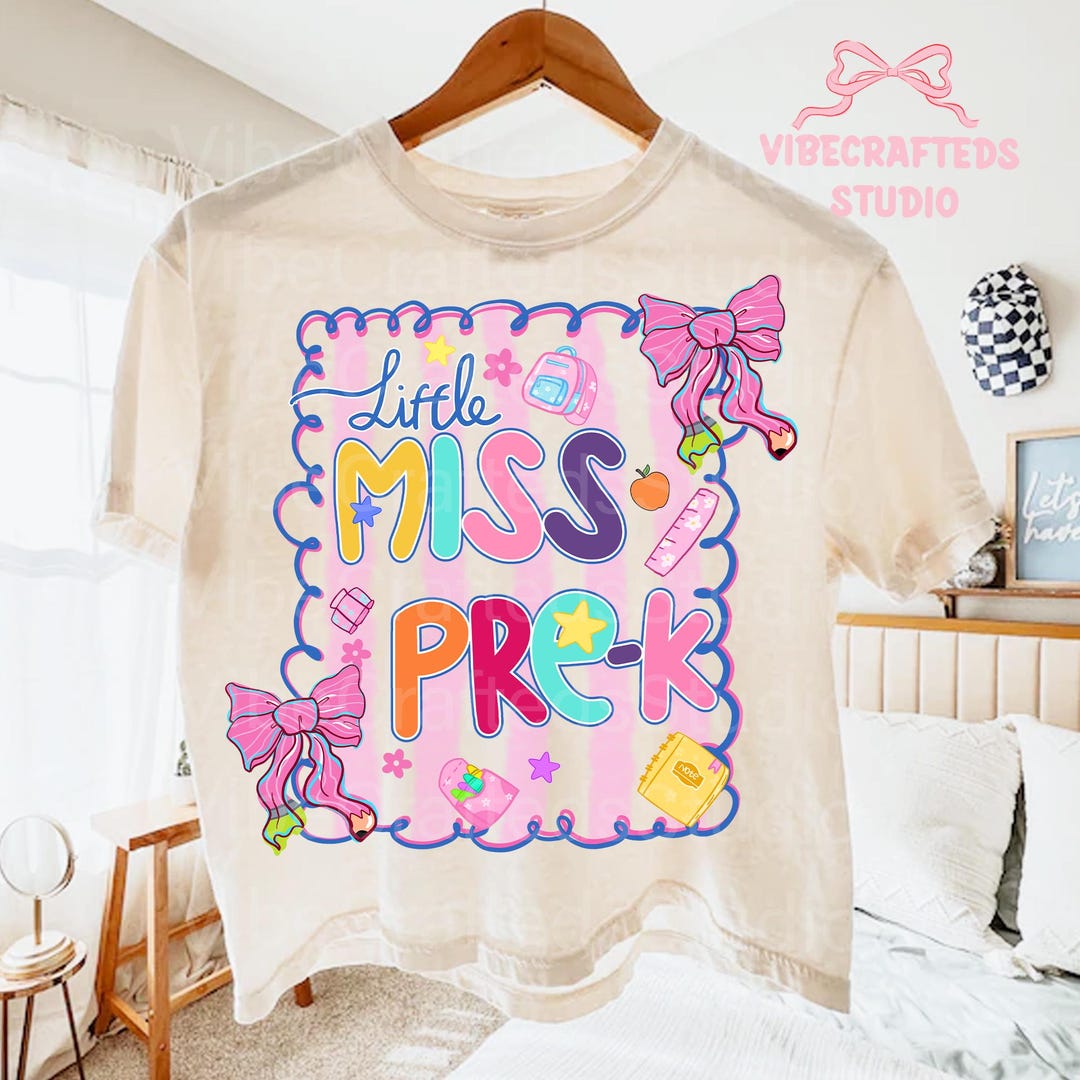 Preppy Little Pre-k Grade Png, Cute Prek Grade Png, Coquette Back to ...