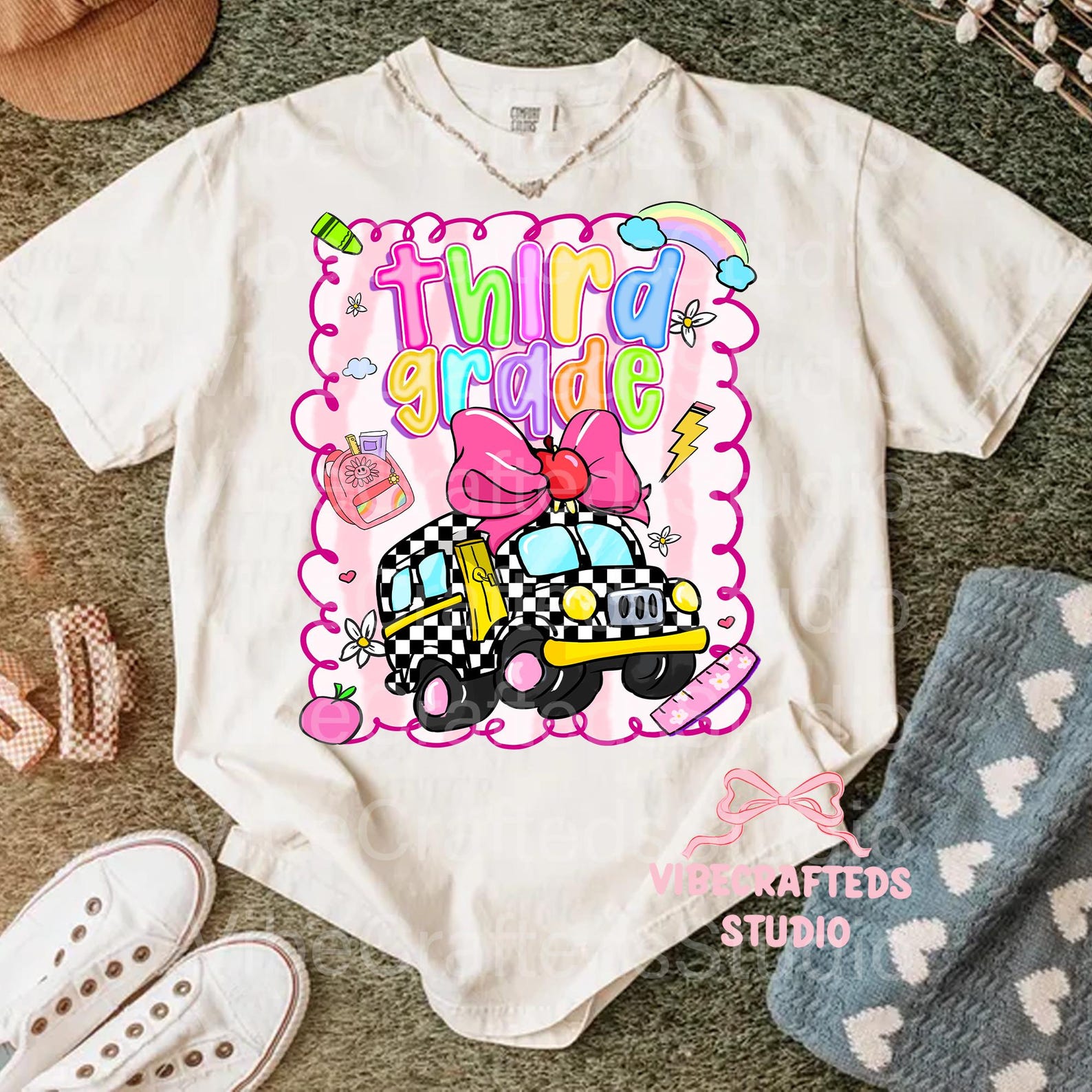 School Bus Back to School PNG Bundle, Cute School Bus for Girl Png ...