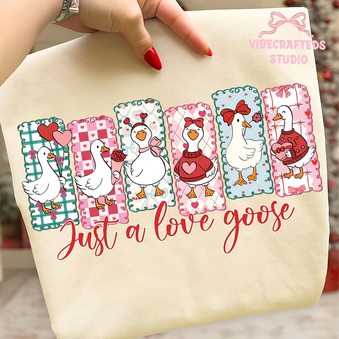 Cute Valentine Goose Coquette Png, Valentine Goose Png, Duck Valentines ...