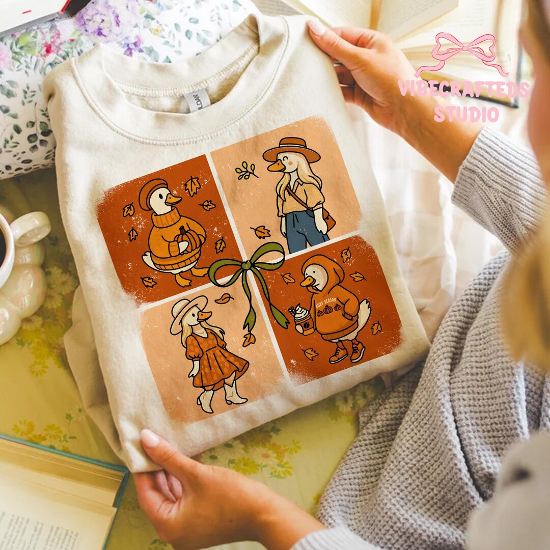 Preppy Fall Goose Png, Bougie Fall Png, Goose Fall Png, Autumn Png ...