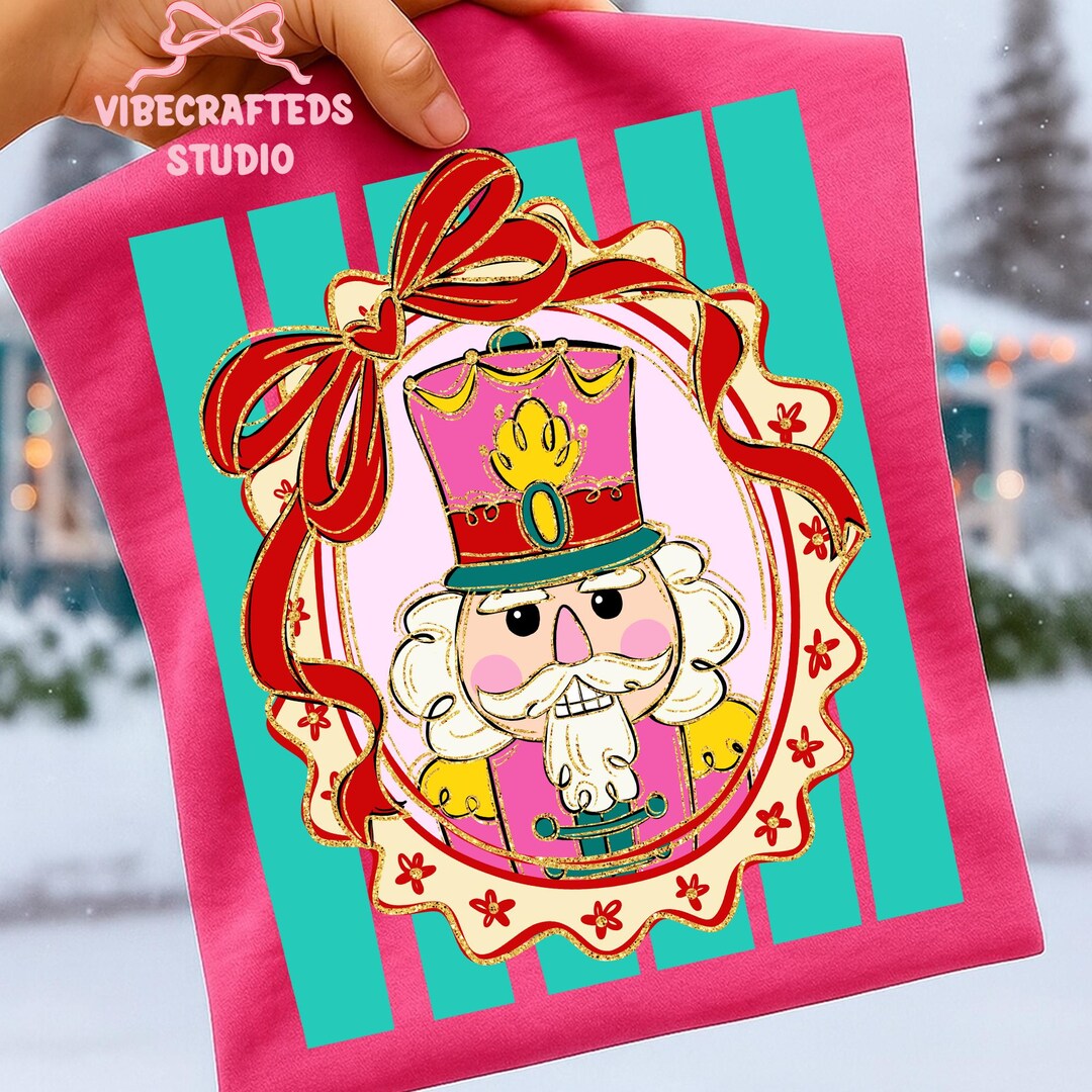 Preppy Nutcracker Png, Y'all Are Nuts Png, Colorful Nutcracker PNG, Bow ...