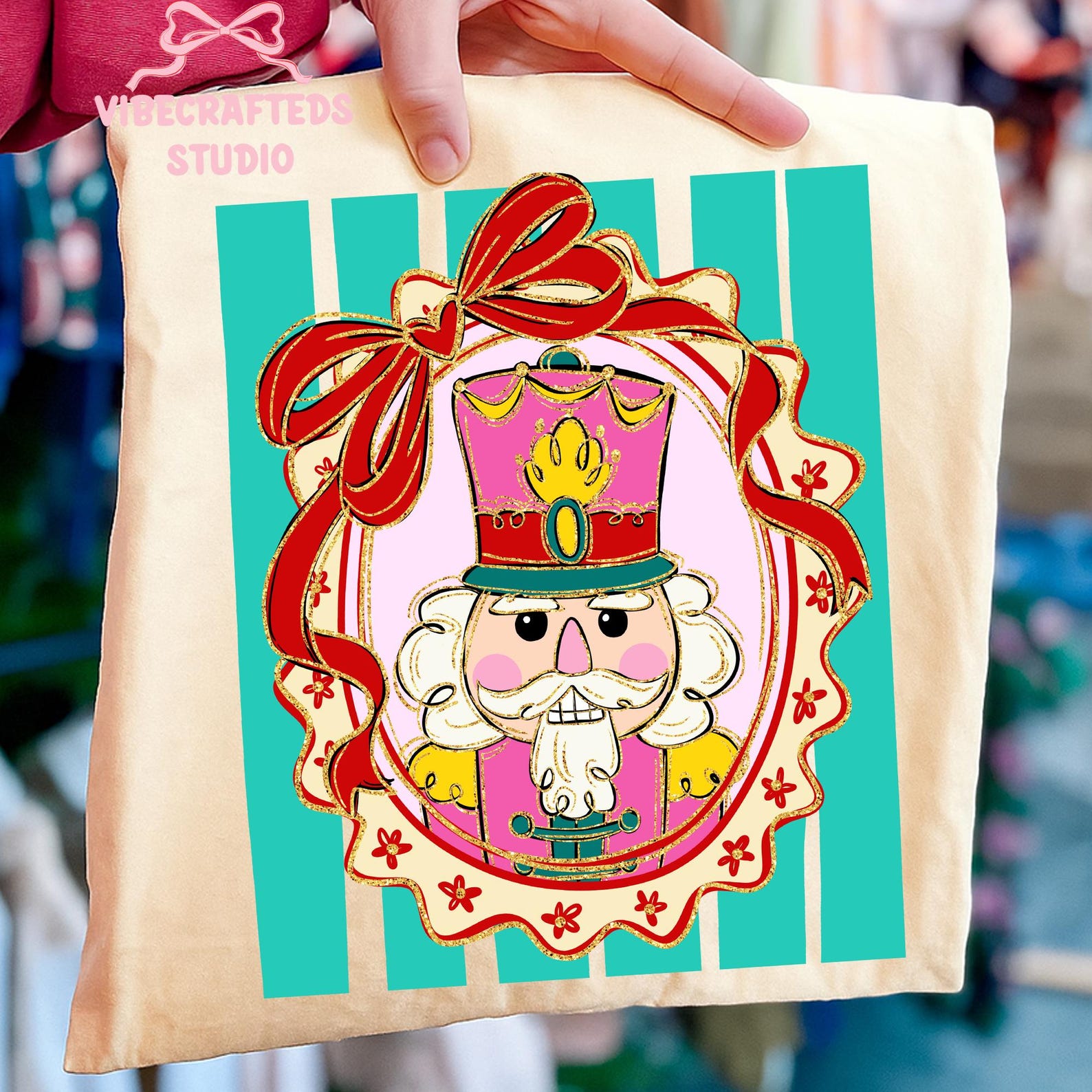 Preppy Nutcracker Png, Y'all Are Nuts Png, Colorful Nutcracker PNG, Bow ...