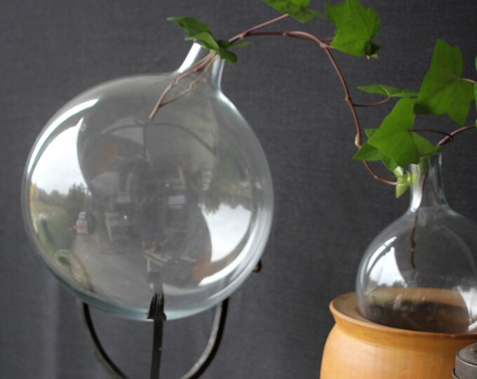 Large Very Rare Antique Blown Laboratory Lab Glass Round - Etsy