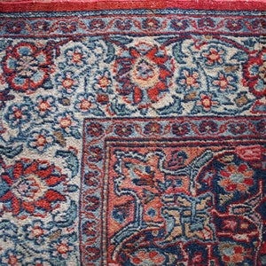 Vintage Persian Red and Blue Area Rug 80" X 54" - Etsy