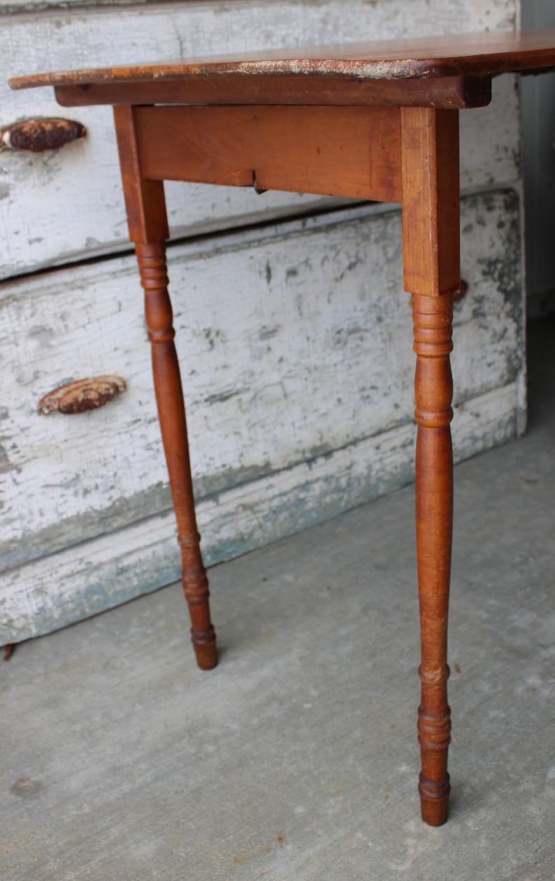 Antique Wooden Folding Sewing Tailor Table With Measure Portable ...