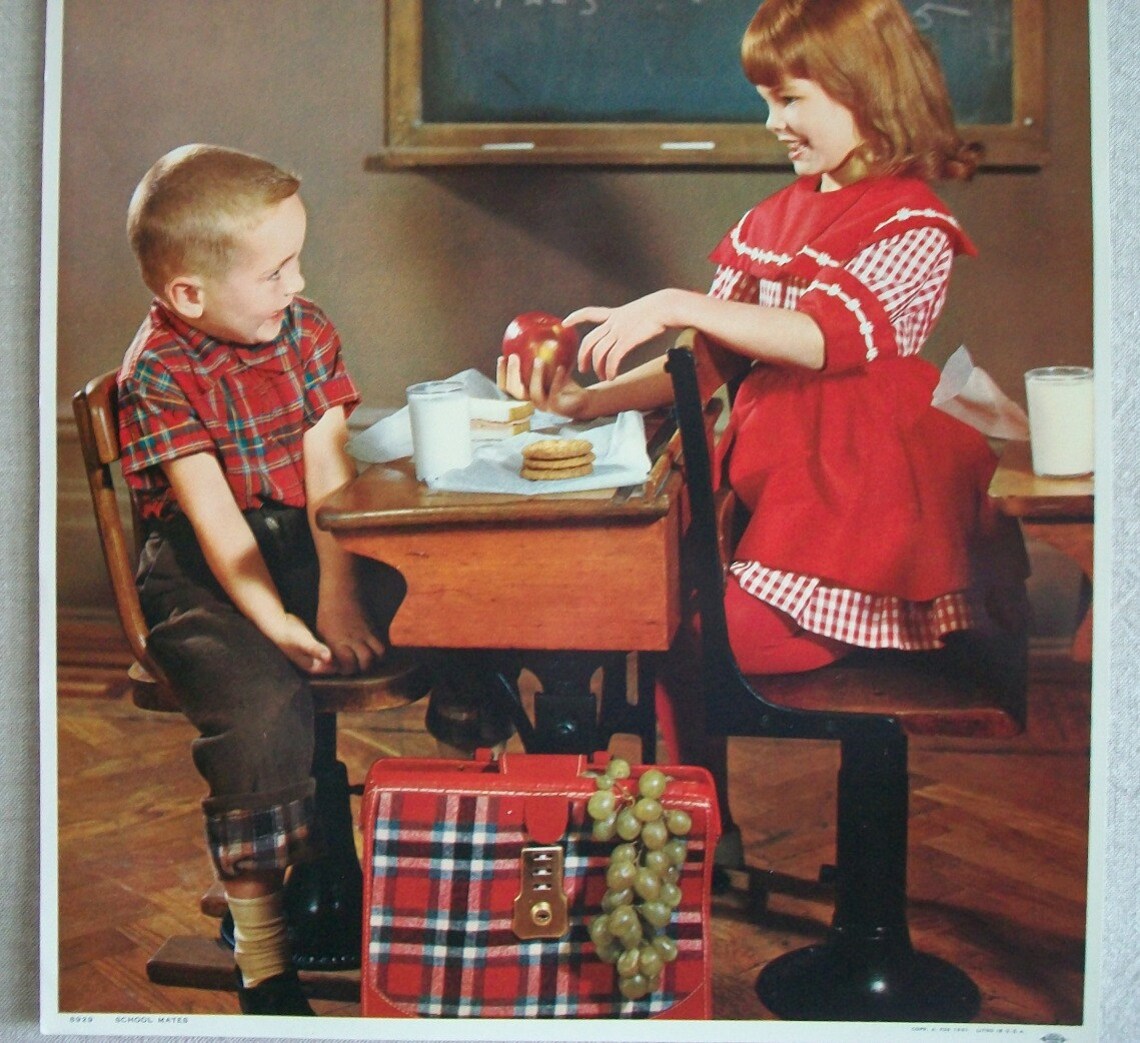 Old School Vintage Calendar Litho | Etsy